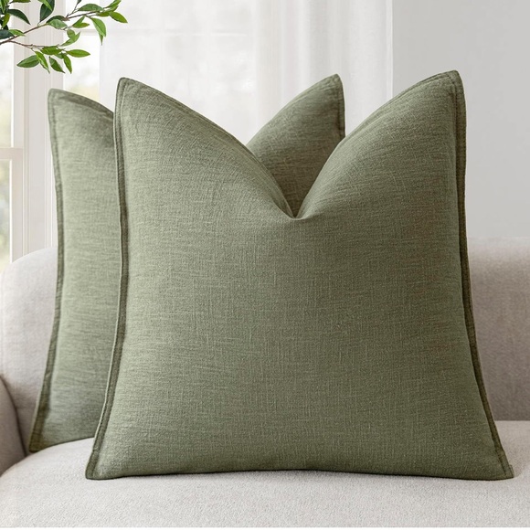 The Unbranded Brand | Accents | 2 Linen Solid Throw Pillows Covers ...